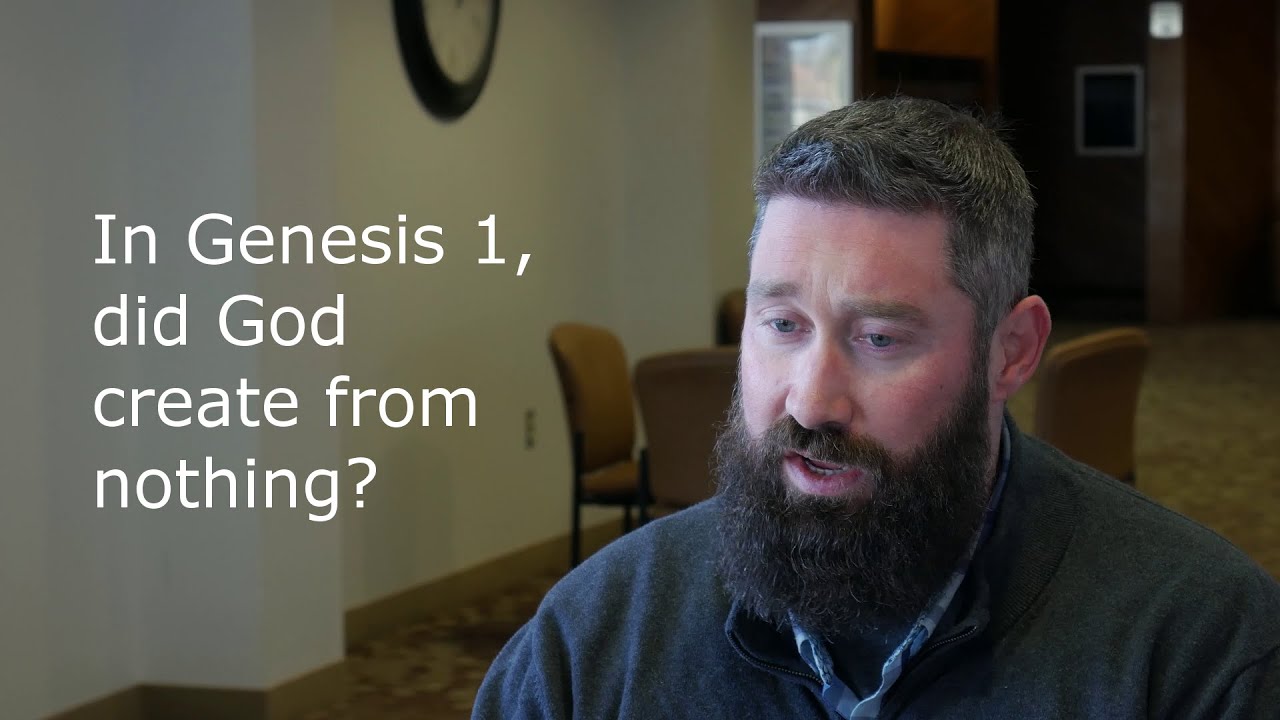 In Genesis 1, did God create from nothing? - YouTube