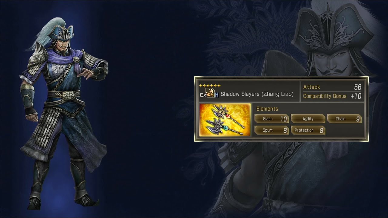 Zhang Liao 6th Weapon Shadow Slayers - DW8XLCE PS3 - YouTube