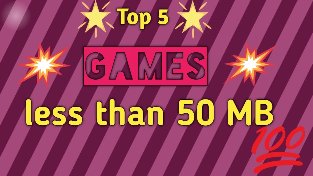 Top 5 High Rated Games in size, [less than 50 MB]. - YouTube