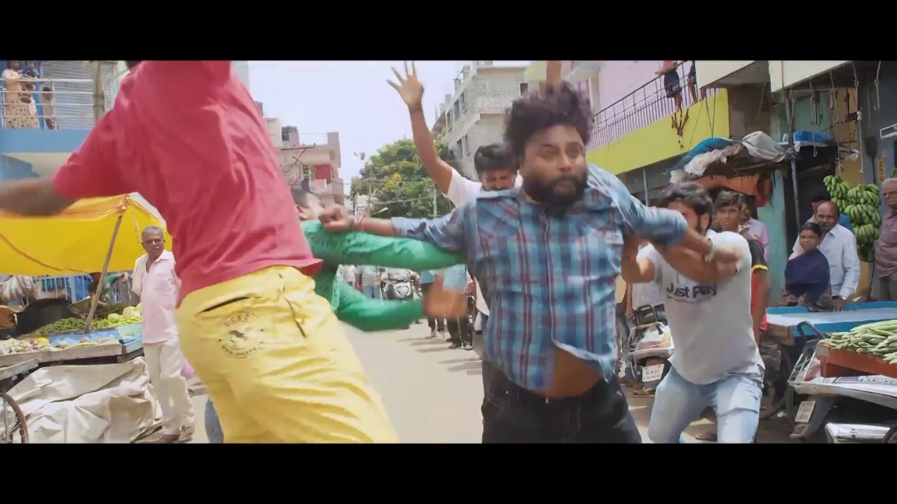Huccha Venkat MASS Fight Scene | Must Watch - YouTube