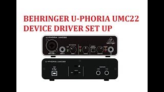 Behringer umc22 driver update - managementlasopa