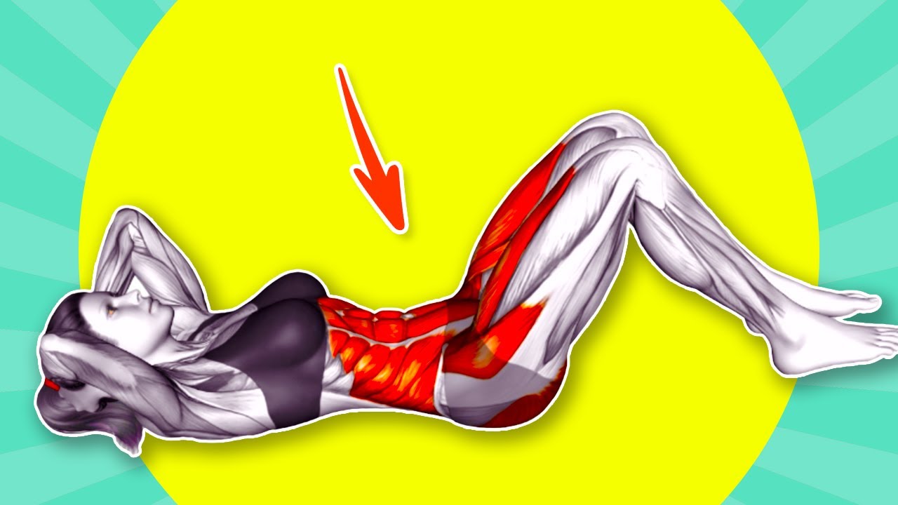 30-min FLOOR Workout To Get Rid Of a 'STOMACH DONUT' FOR GOOD - YouTube