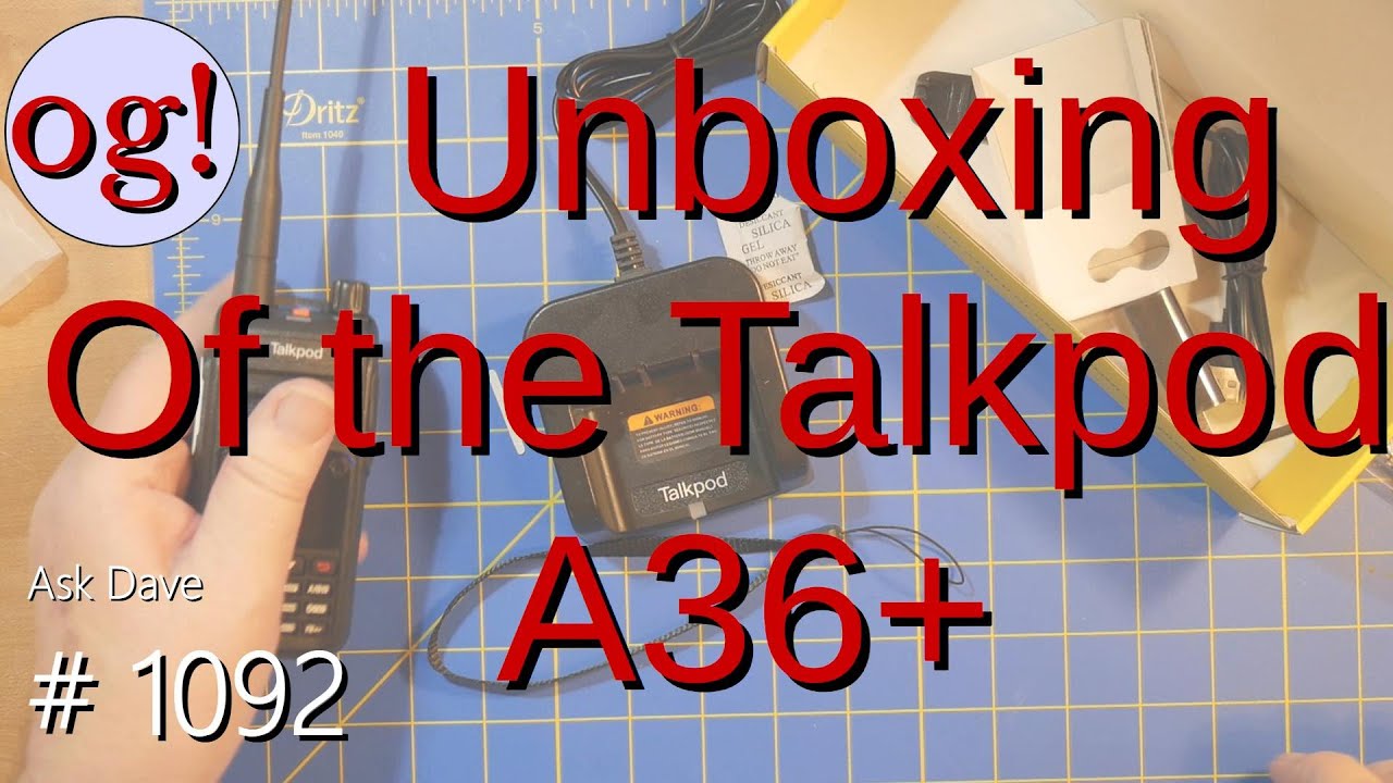 Unboxing of the Talkpod A36+AD (#1092) - YouTube