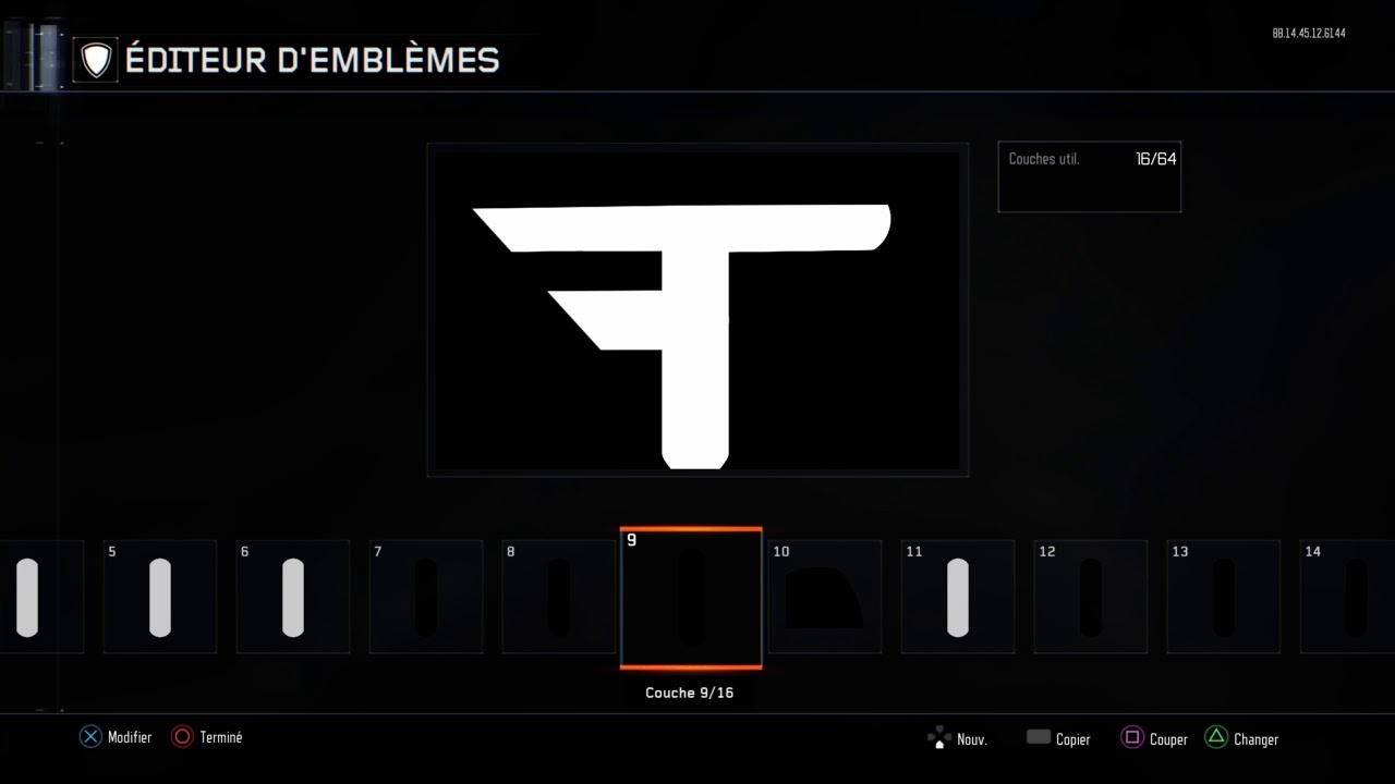 comment faire un Embleme bo3 , FaZe tuto (ps4) embleme de clan - YouTube