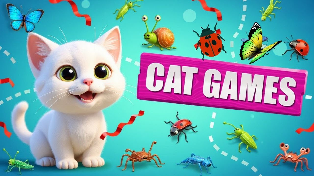 Cat Games TV – Playful Bugs, Birds & Squirrels in a Natural World Your ...