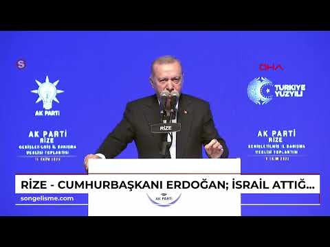 Rize - Cumhurbaşkanı Erdoğan: İsrail, attığı imzanın arkasında durmalı