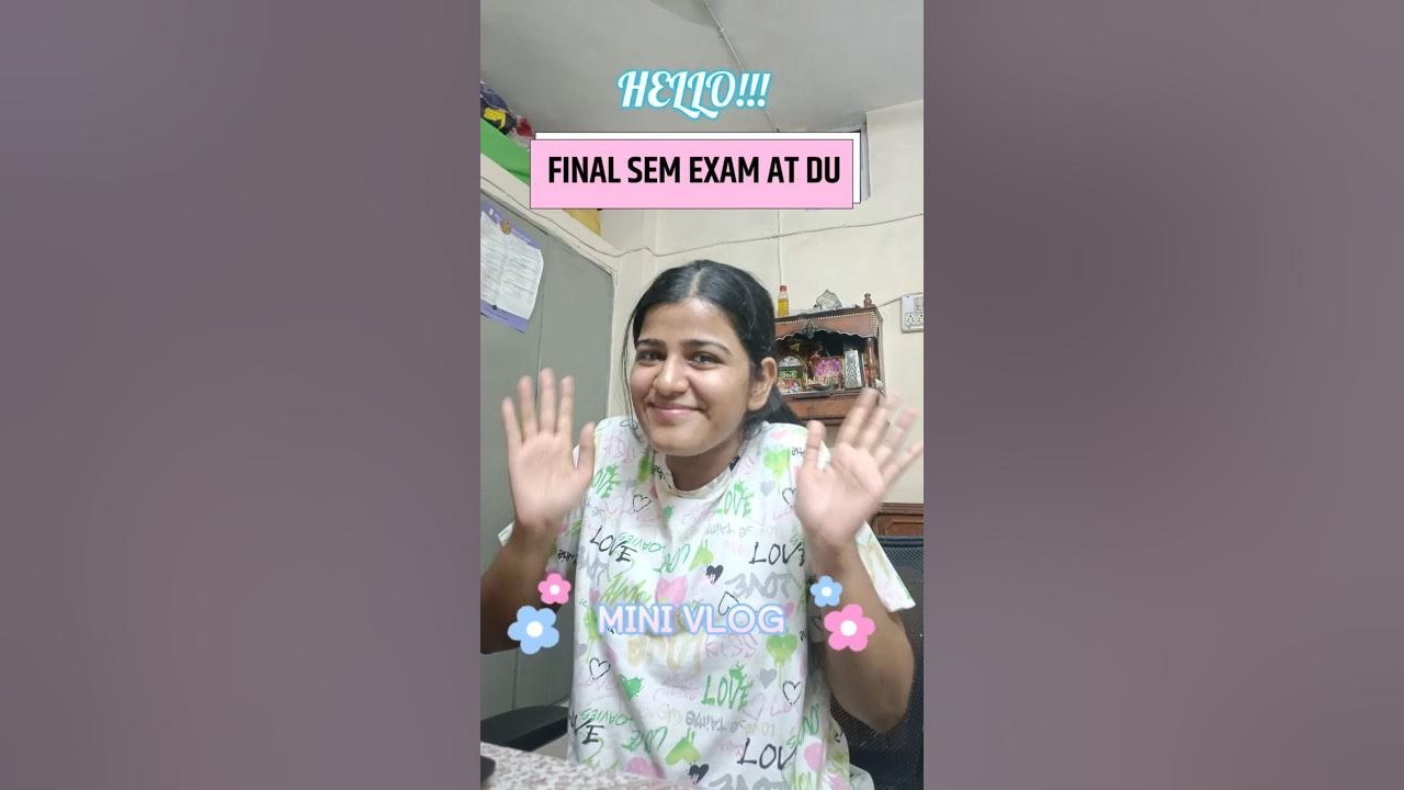 Graduation Final Exam| Mini vlog| Delhi University| #minivlog #delhiuniversity #vlog # ...