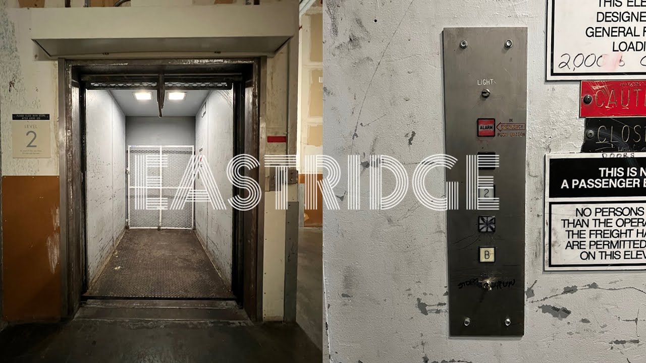 Montgomery Square Button Hydraulic Freight Elevator #3 - Eastridge Center - San Jose, CA - YouTube