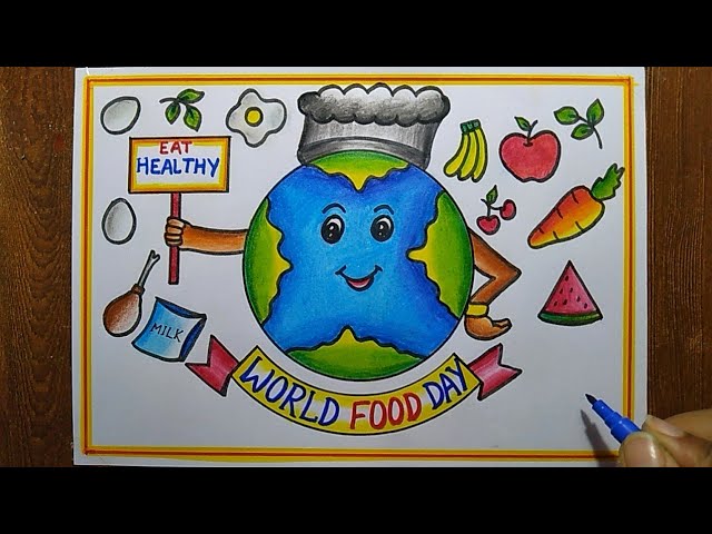 Healthy Food Poster Drawing Easy For Kids - Infoupdate.org