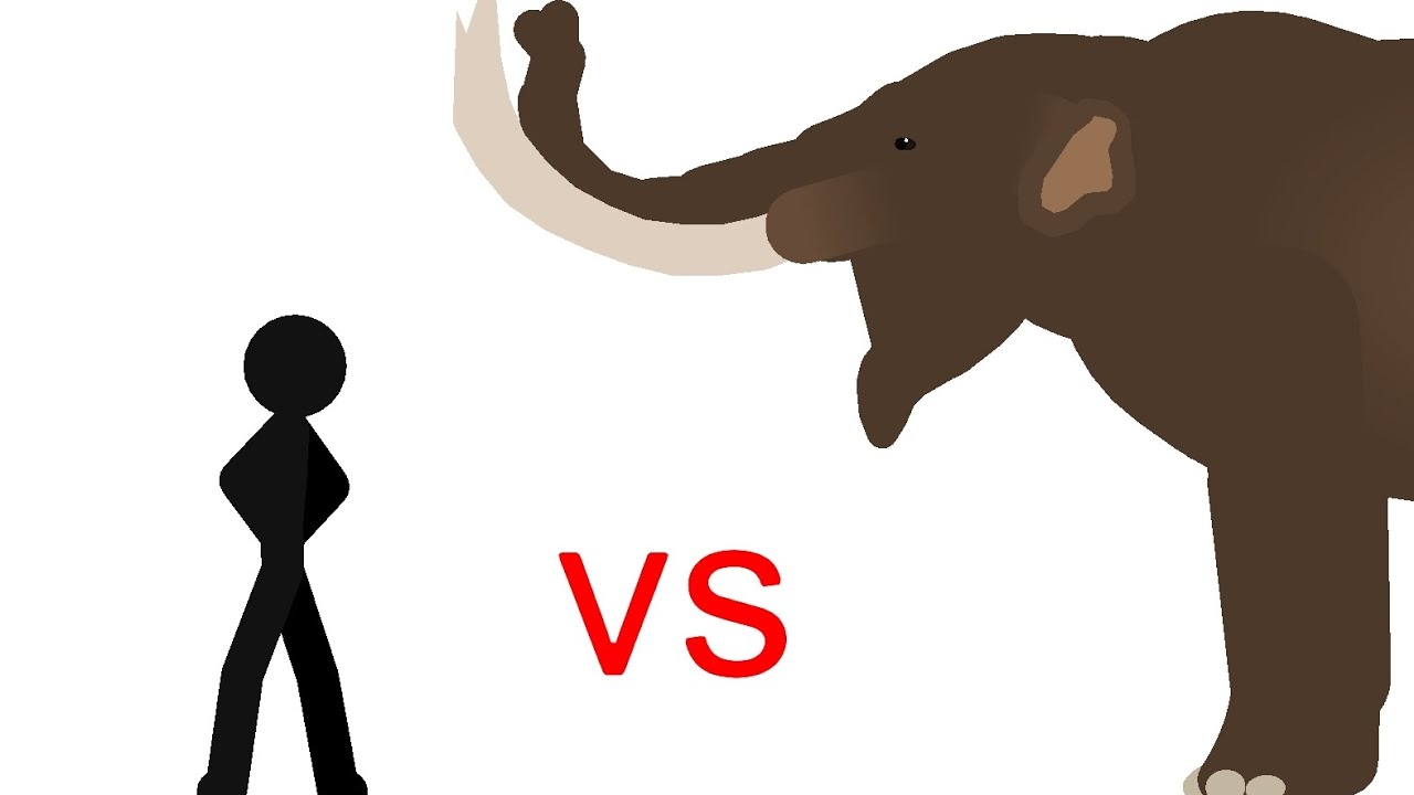 human vs American mastodon | human fights - YouTube