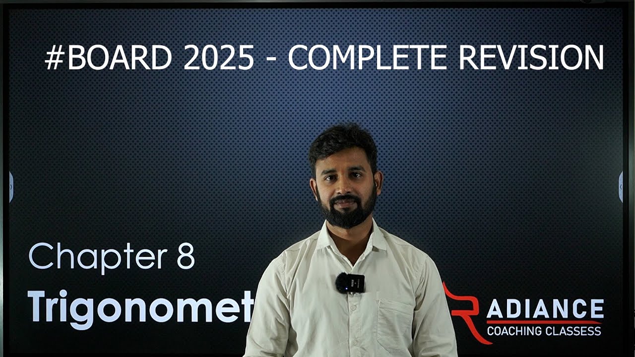 TRIGNOMETRY (COMPLETE REVISION) - CLASS 10TH MATHS - BOARDS 2025 -26 ...
