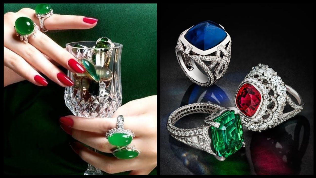 Latest Beautiful And Outstanding Unique Style Designer Engagement Ring ...