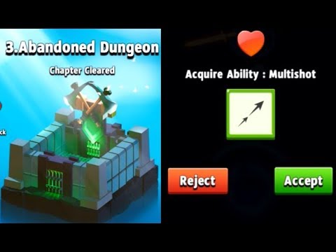 DOUBLE MULTISHOT (Tripleshot) - ArcHero Stage 3 Abandoned Dungeon - YouTube
