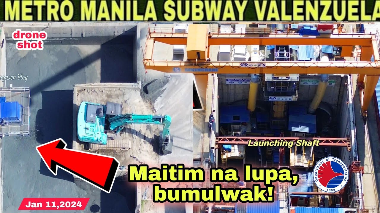 Bumulwak!METRO MANILA SUBWAY UPDATE VALENZUELA STATION & DEPOT|Jan 11 ...