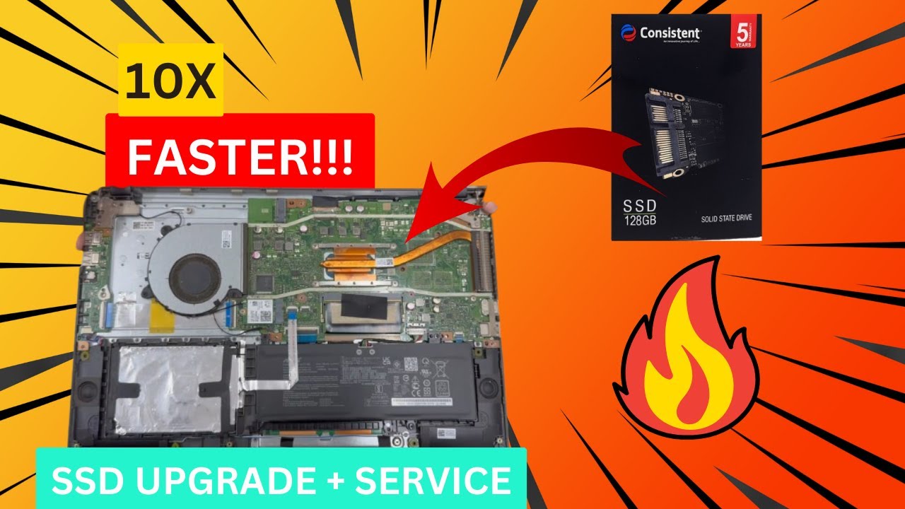 Asus Laptop SSD Upgrade + Service I Windows Installation I Accurate It ...