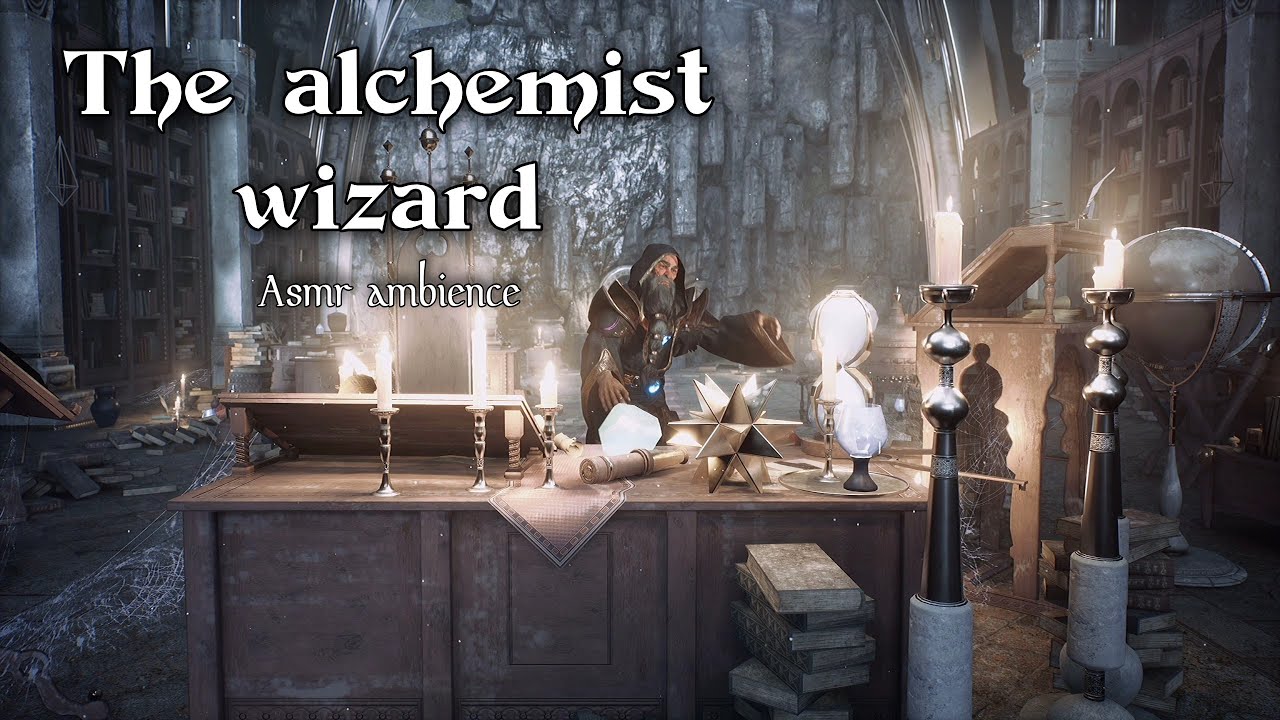 🎧 The alchemist wizard tower ASMR ambience | ancient sorcerer | alchemy ...