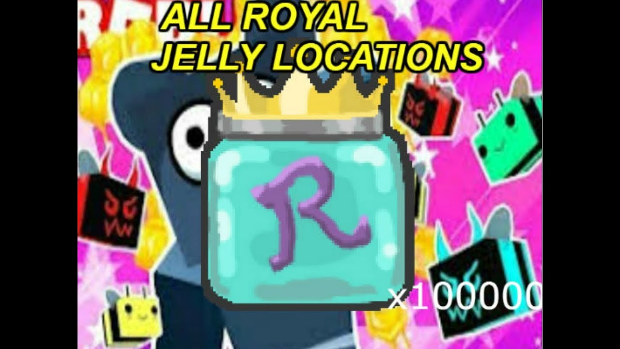 ALL THE LOCATIONS OF THE ROYAL JELLY! | Roblox Bee Swarm Simulator ...