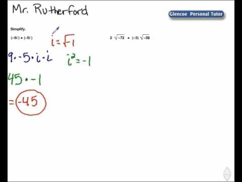 Products Of Pure Imaginary Numbers - Youtube