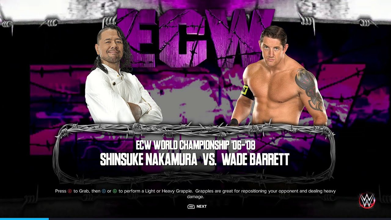 "WWE 2K23: Shinsuke Nakamura vs. Wade Barrett - Clash of Strong Styles ...