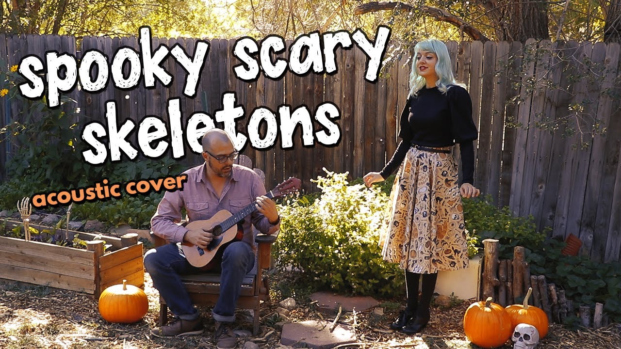 Spooky Scary Skeletons (Ginny Di cover) — Halloween acoustic cover song ...