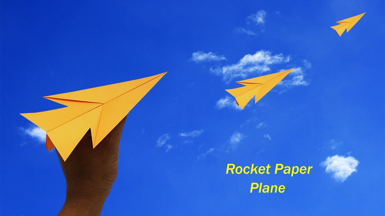 How To Make a New Paper Rocket Airplane - Longest Flying Plane - YouTube