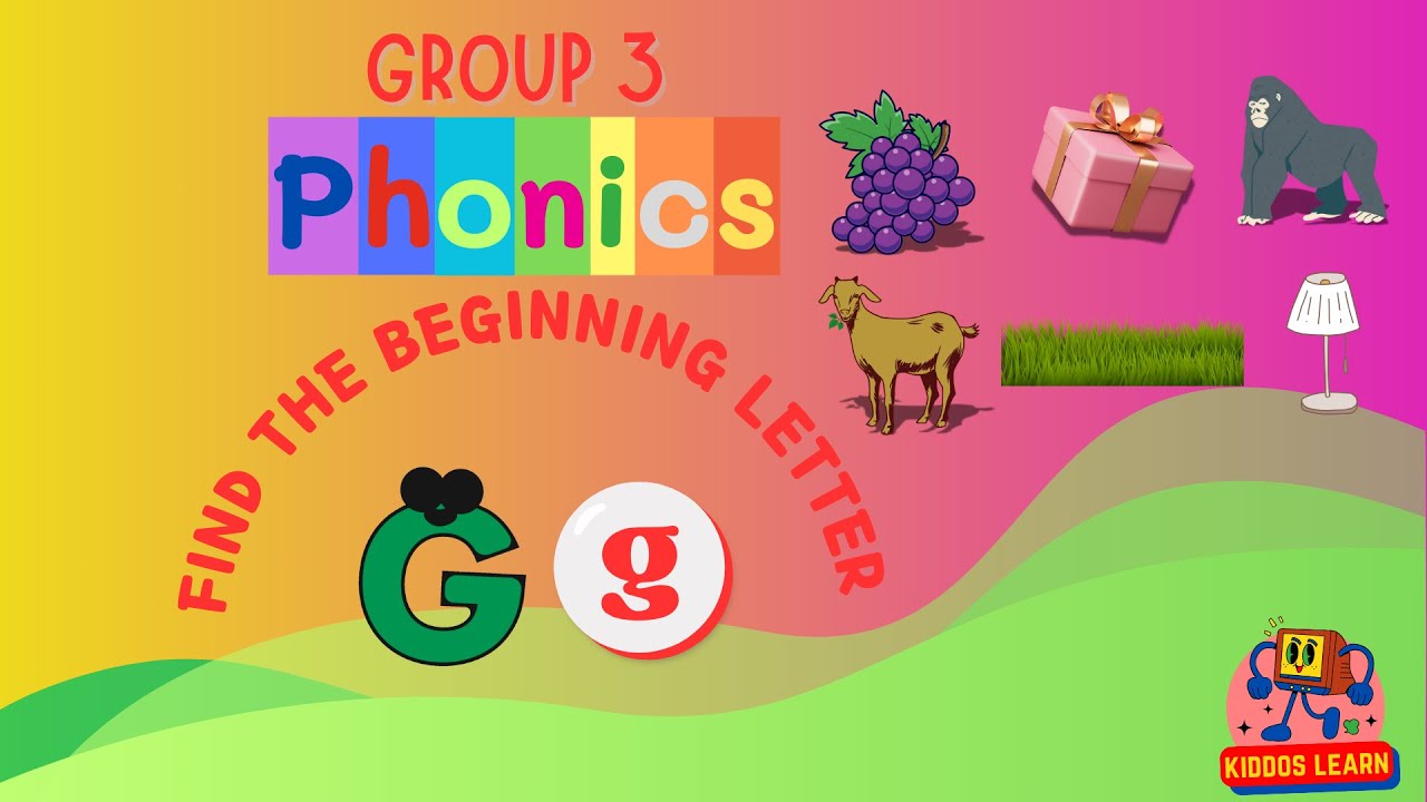 Jolly Phonics "G" words | Find the "g" sound words | Learn the Letter ...