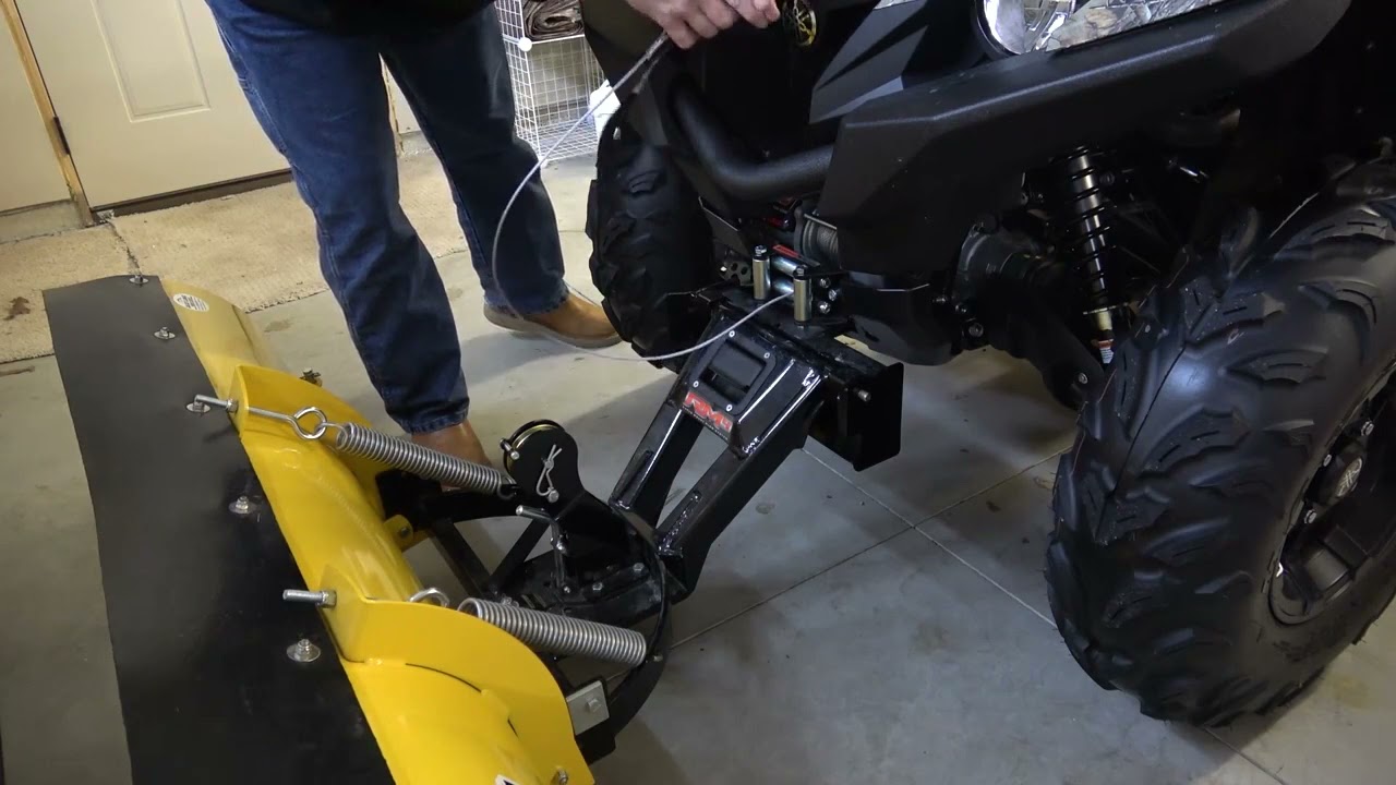 Attaching Moose RM4 Rapid Mount Plow System for ATV - YouTube