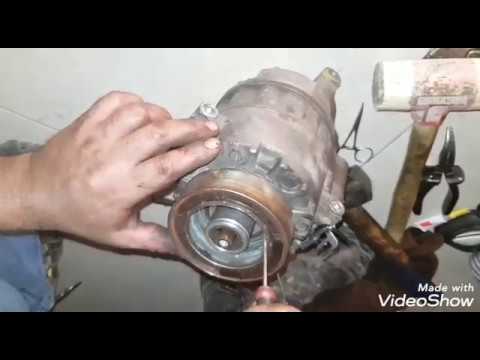 BMW 740li F02 repairing the a/c compressor with 20$ - YouTube
