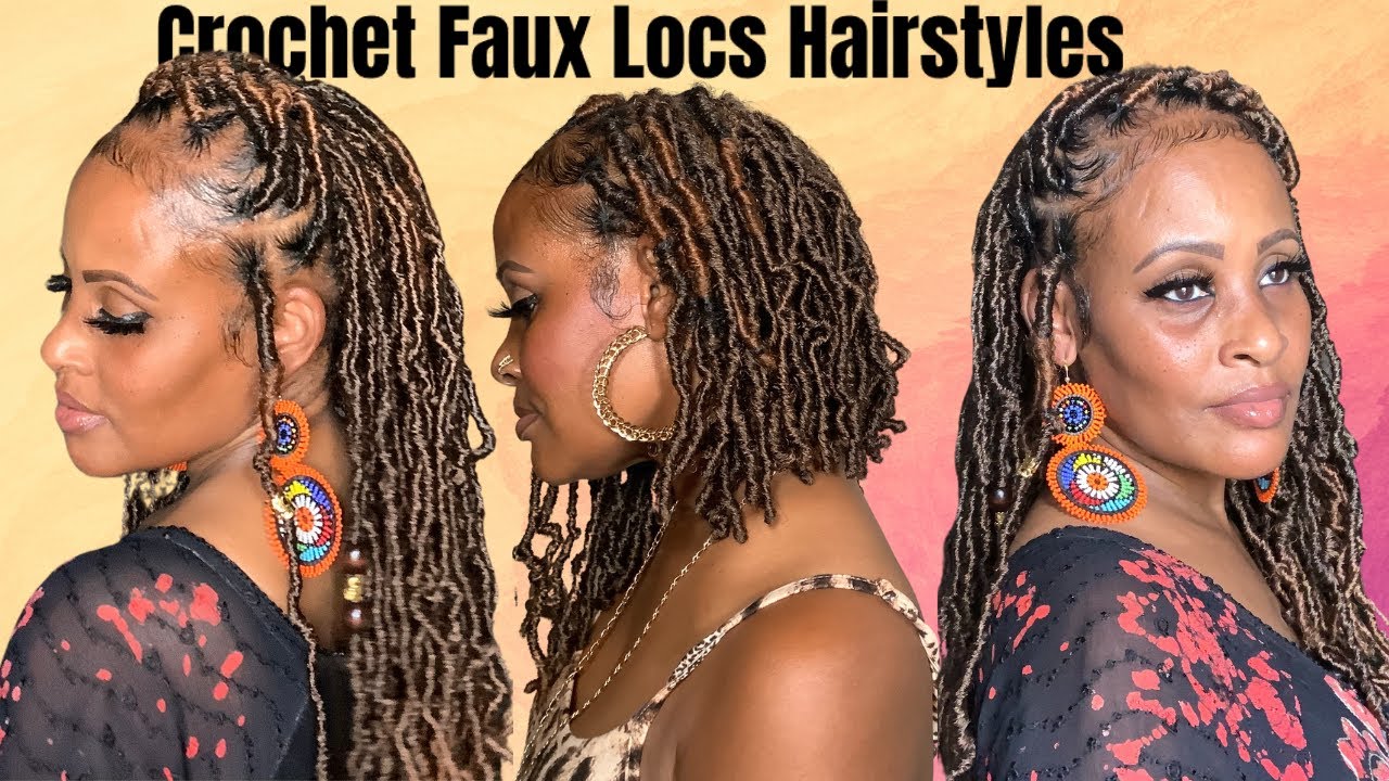 How To CROCHET LOCS 🔥 with EASIEST Hairstyles - YouTube