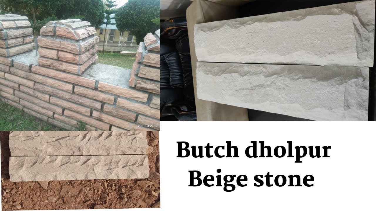 Butch Dholpur beige stone | butch stone | butch stone tiles - YouTube