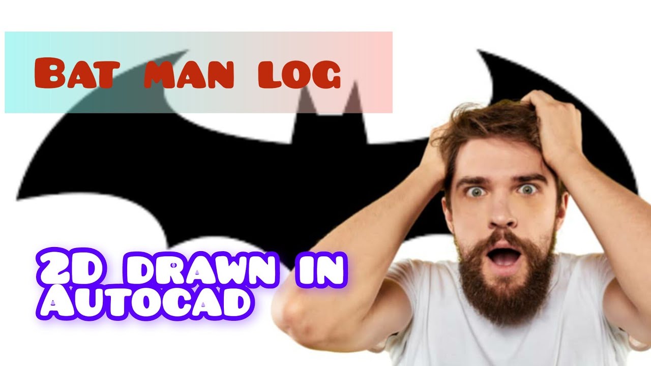 How to Draw batman log in Autocad ? - YouTube