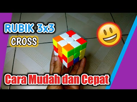 Tutorial Rubik 3x3 Tahap Awal Cross - Rumus Cara Menyelesaikan Rubik 3x3 Lantai 1 - YouTube
