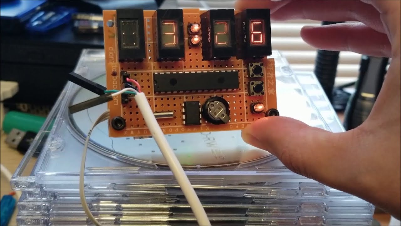 DIY Minitron Incandescent Tube Clock - YouTube