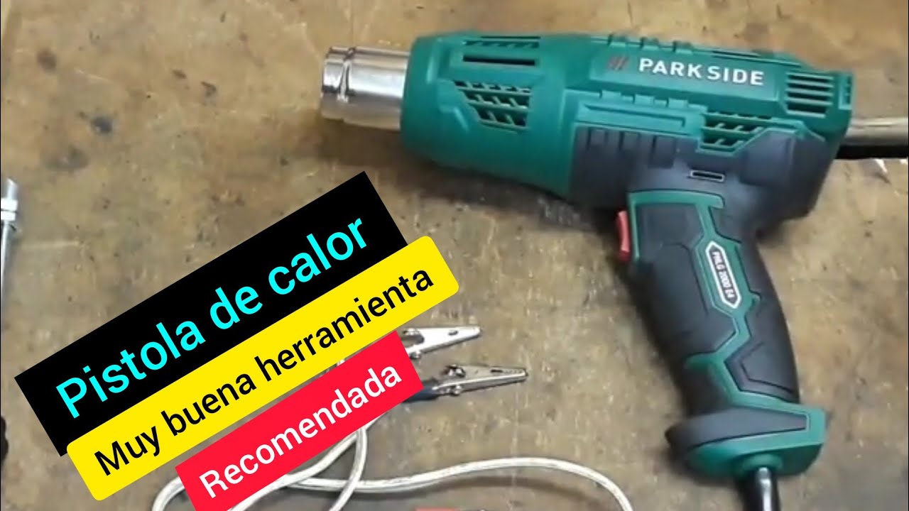 Probando pistola de calor Parkside. .Hot air gun Parkside, Umboxing and ...