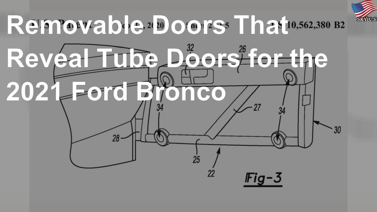 Removable doors reveal tube doors for the 2021 Ford Bronco - YouTube