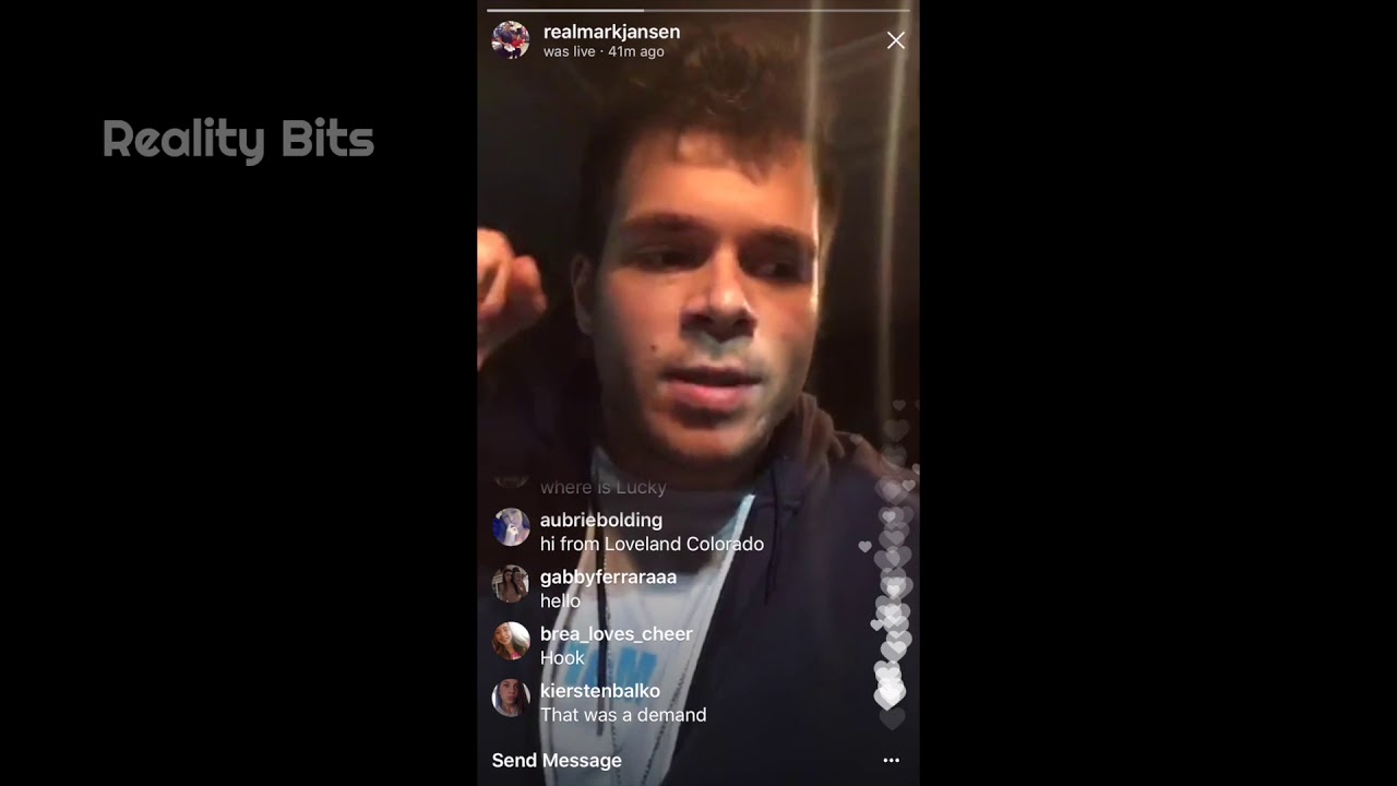 BB19 - Mark Is Taking a Break From BB Fans | Intagram Live - YouTube