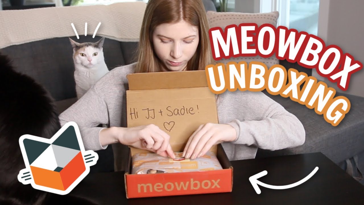 MeowBox Unboxing w/ my Cats! - YouTube