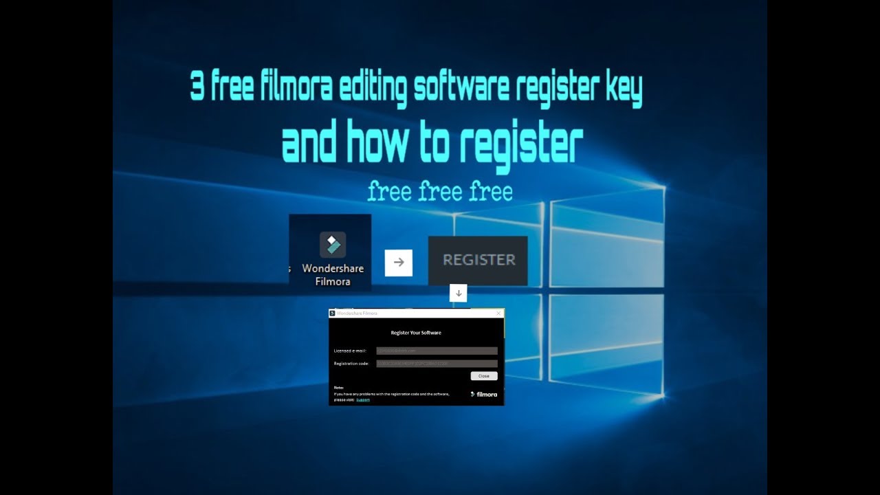 FREE REGISTER KEY TO FILMORA EDITING SOFTWARE FOR PC AND HOW TO ...