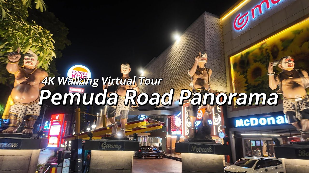 Pemuda Road Surabaya | Panorama 4K Walking Virtual Tour - YouTube