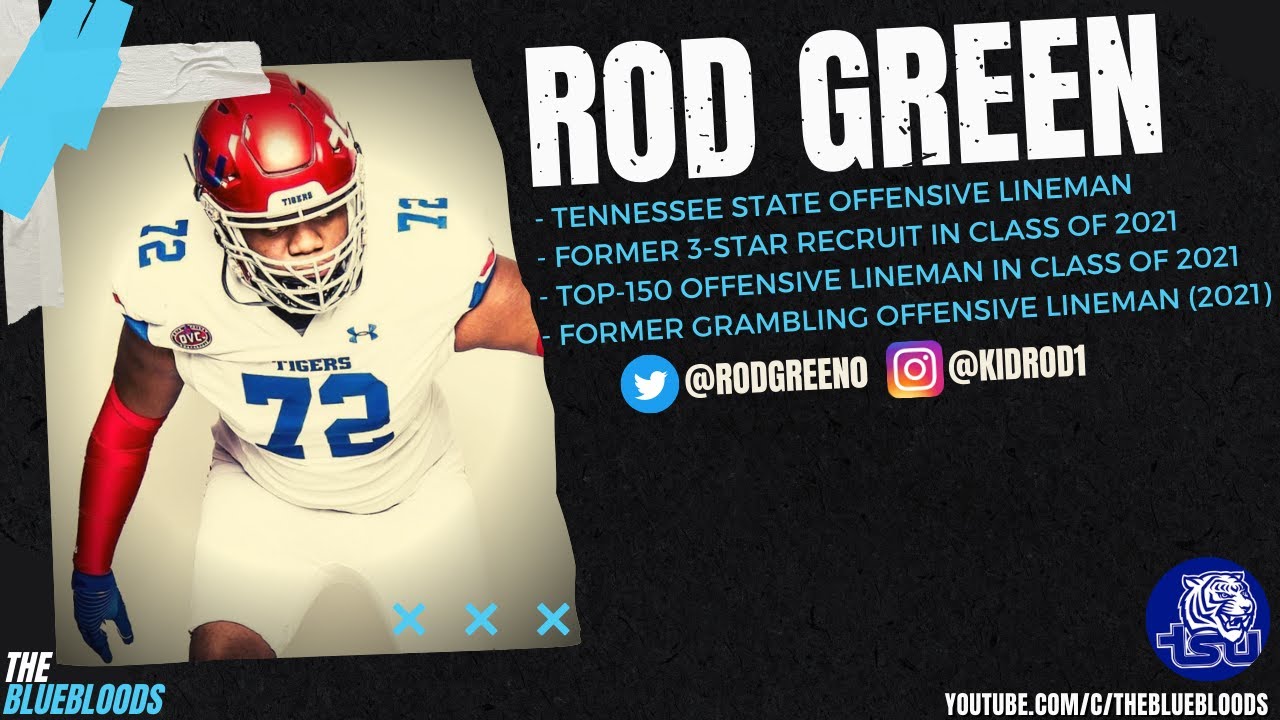 Rod Green (Tennessee State OL) Interview | The Bluebloods - YouTube