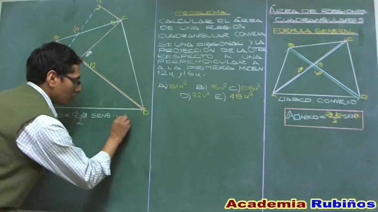 AREA EN UN CUADRILATERO POR LA FORMULA GENERAL O TRIGONOMETRICA ...