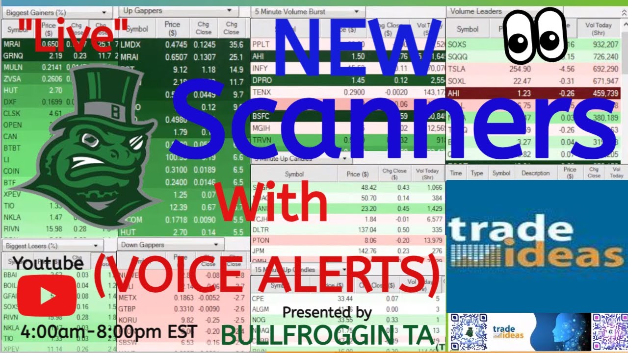 New "LIVE" AI Stock Scanners + MOMO Plays #live #livescanner #SPY # ...