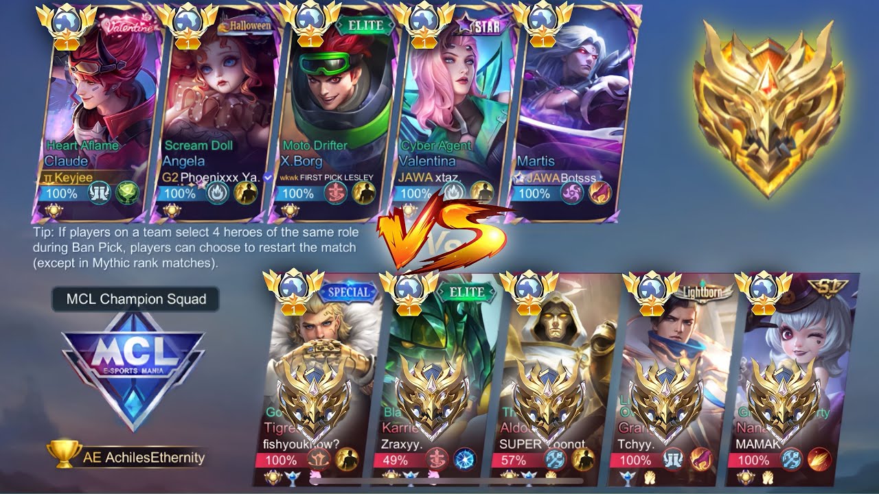 RANK RASA TURNAMENT! TOP GLOBAL CLAUDE VS SQUAD JUARA MCL 2024 ...