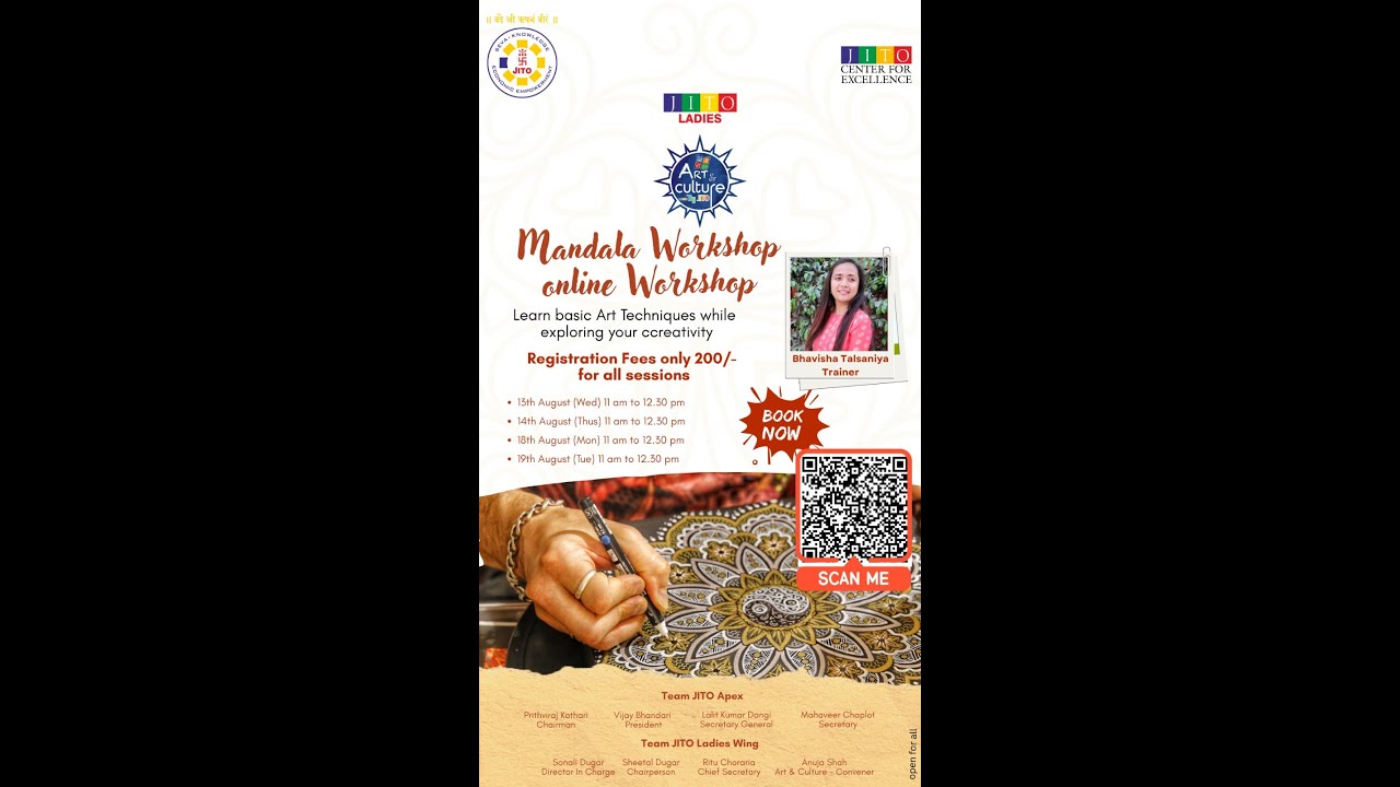 Artthon : Mandala Art session by JLW Art & Culture - YouTube
