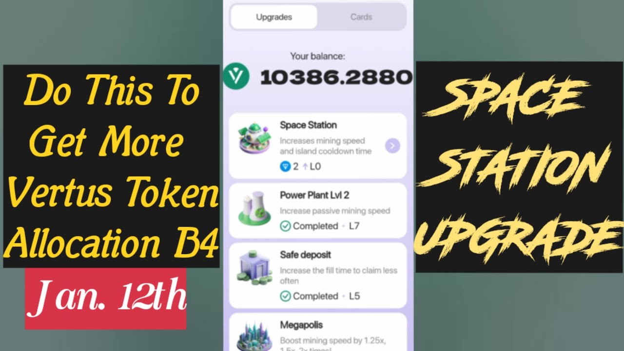 How to perform the Vertus Space station Upgrade - YouTube