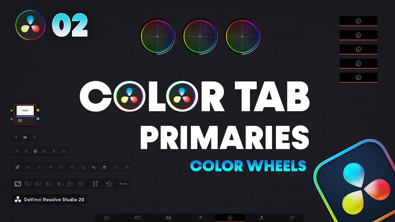 Part 2: Primaries Color Wheels | DaVinci Resolve Color Tab - YouTube