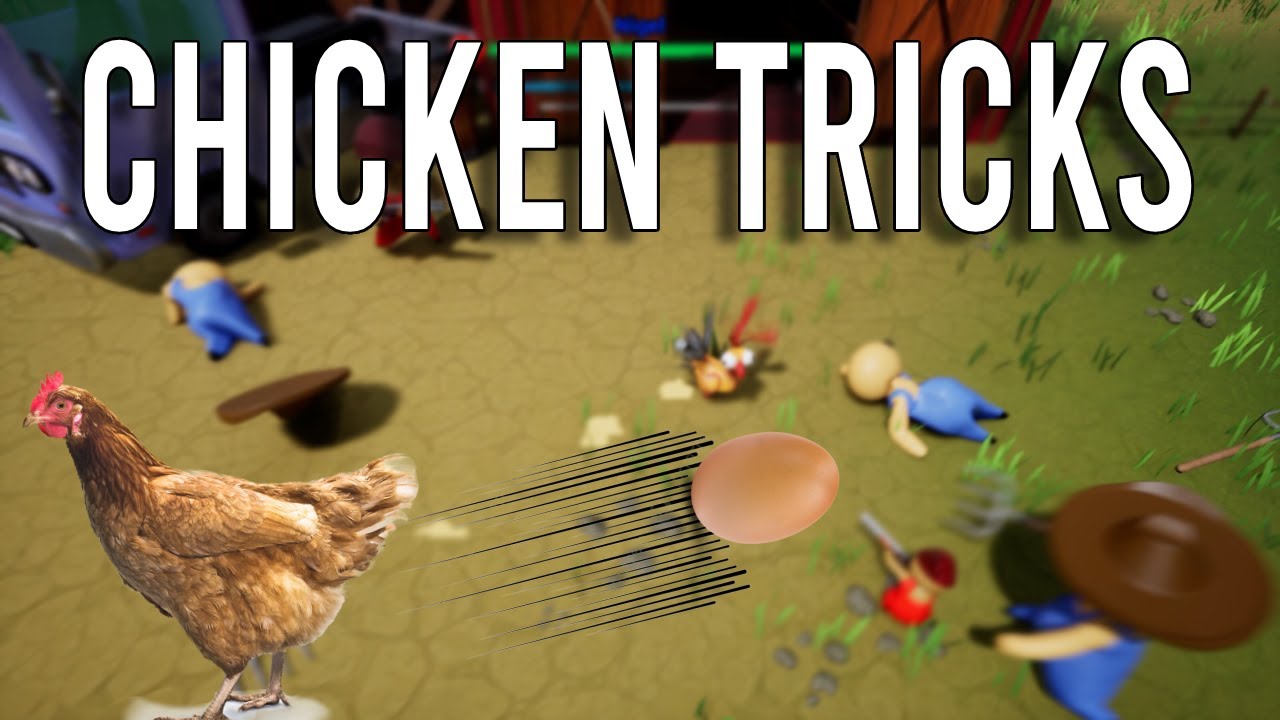 Pecking Farmers As A Chicken In Chicken Tricks - YouTube