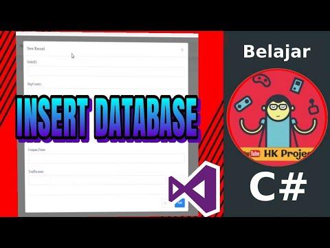 Belajar C# Asp.Net - Bagaimana cara insert ke Database SQL Server ...