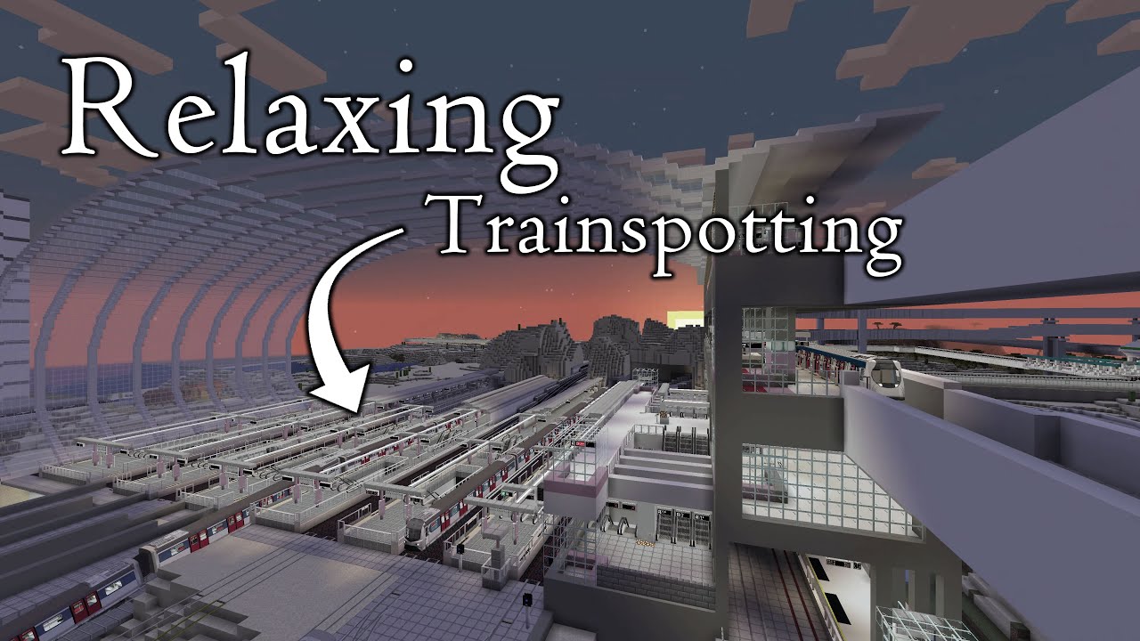 Study With Me - Centown Trainspotting - Minecraft Transit Railway - YouTube