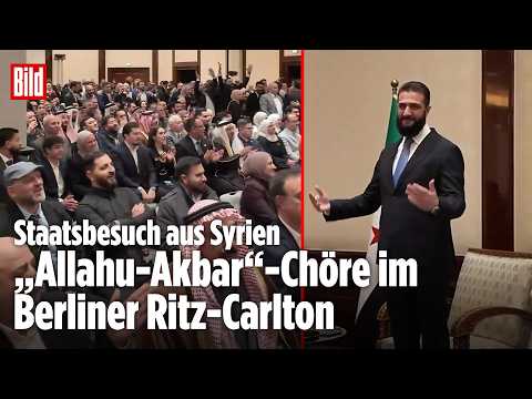 STAATSBESUCH AUS SYRIEN: „Allahu-Akbar“-Rufe im Berliner Ritz-Carlton